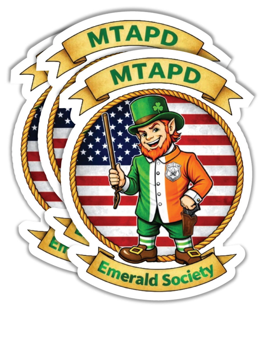 MTAPD Emerald Society St. Patrick’s Stickers – Squad Life