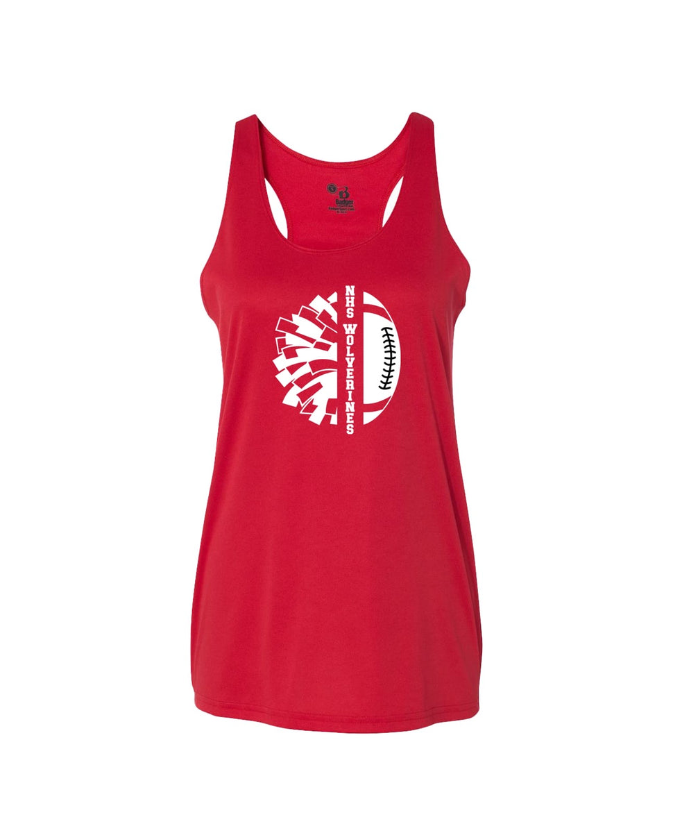 Newfield Cheer Women’s Racerback WOLVERINE Tanks – Squad Life