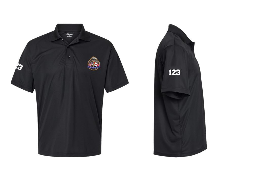FBI N.A. Chapter Logo MEN’S PERFORMANCE Polo – Squad Life