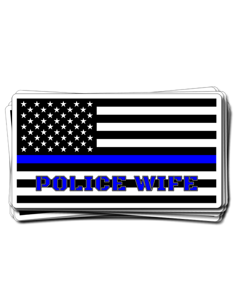 Police Wife Vinyl Stickers – Squad Life